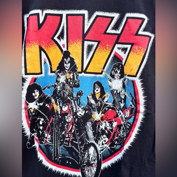 Kiss | Shirts | New Kiss Rock And Roll Over Motorcycles Tshirt Medium ...